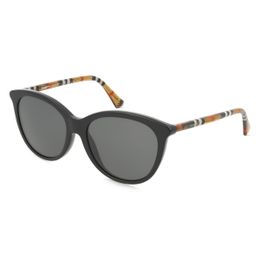 Burberry BE4455 | Damen-Sonnenbrille | Fassung: Vollrand, Panto, Acetat, Schwarz | Glasfarbe: Grau