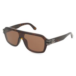 Dolce & Gabbana Dolce&Gabbana DG4507 | Herren-Sonnenbrille | Fassung: Vollrand, Pilot, Acetat, Havanna | Glasfarbe: Braun