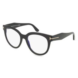 Tom Ford FT5987-B Brille Damen | Fassung: Vollrand, Butterfly, Schwarz Gl&auml;nzend