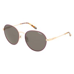 Morgan MO7381 | Damen-Sonnenbrille | Fassung: Vollrand, Rund, Edelstahl, Gold | Glasfarbe: Grau