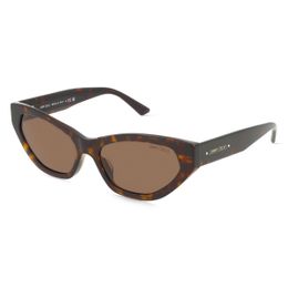 Jimmy Choo JC5022B | Damen-Sonnenbrille | Fassung: Vollrand, Cat Eye, Acetat, Havanna | Glasfarbe: Braun