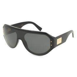Dolce & Gabbana Dolce&Gabbana DG4481 | Herren-Sonnenbrille | Fassung: Vollrand, Pilot, Acetat, Schwarz | Glasfarbe: Grau