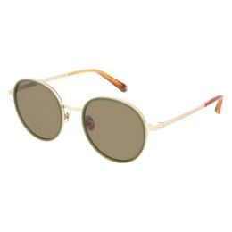 Scotch & Soda Scotch & Soda SS6025 | Herren-Sonnenbrille | Fassung: Vollrand, Rund, Metall, Grün | Glasfarbe: Grün