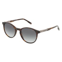 Hackett HE3361 | Herren-Sonnenbrille | Fassung: Vollrand, Rund, Acetat, Braun | Glasfarbe: Grau