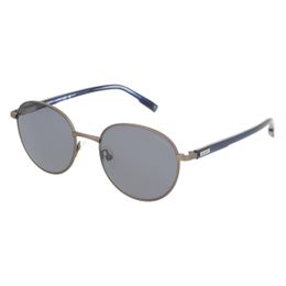 Hackett HE1157 | Herren-Sonnenbrille | Fassung: Vollrand, Rund, Metall, Grau | Glasfarbe: Grau