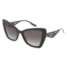 Dolce & Gabbana Dolce&Gabbana DG4489 | Damen-Sonnenbrille | Fassung: Vollrand, Cat Eye, Acetat, Schwarz | Glasfarbe: Grau Verlaufend