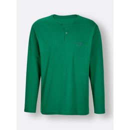 w&auml;schepur men Herren Schlafanzug-Shirt, gr&uuml;n, Gr&ouml;&szlig;e 48/50
