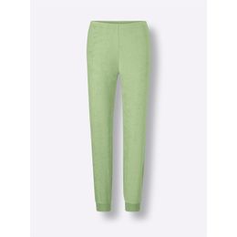 w&auml;schepur w&auml;schepur Damen Schlafanzug, ecru-reseda, Gr&ouml;&szlig;e 36/38