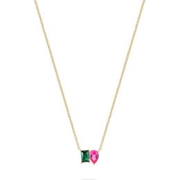 Esprit Kette Damen Größe One Size gold / grün / pink