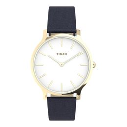 Timex Analoguhr 'Transcend City' Damen Größe One Size blau / gold / weiß