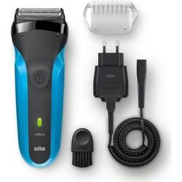 Braun Series 3 310BT, Rasierer schwarz/blau, Wet&Dry