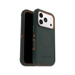 Otterbox Defender Pro, Handyh&uuml;lle dunkelgr&uuml;n/orange, iPhone 17 Pro, MagSafe