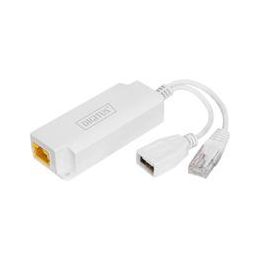 Digitus USB-A 5V PoE-Splitter wei&szlig;, 10/100Mbps