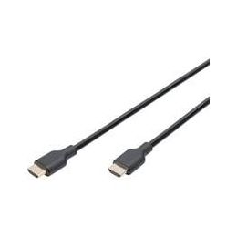 Digitus HDMI Ultra High Speed Anschlusskabel, mit Ethernet, UHD 8K schwarz, 1 Meter