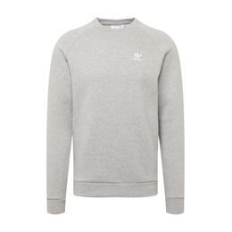 adidas originals Sweatshirt 'Adicolor Essentials Trefoil' Herren Größe M hellgrau / weiß