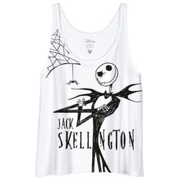 The Nightmare Before Christmas Jack Skellington Tank-Top wei&szlig; in XL WOJACKDTK005