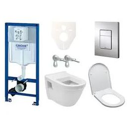 Grohe Vitra Integra H&auml;nge-WC Set f&uuml;r Trockenbau / Vorwandinstallation 38528SET-KH