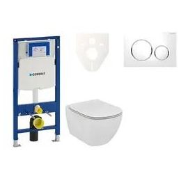 Ideal Standard Tesi H&auml;nge-WC Set f&uuml;r Trockenbau / Vorwandinstallation 111.300.00.5NF4