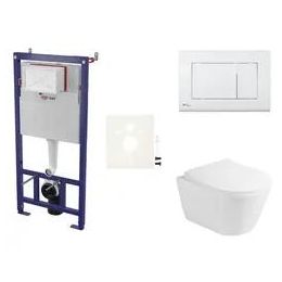 Glacera Ava H&auml;nge-WC Set f&uuml;r Trockenbau / Vorwandinstallation SIKOSSAVA20K