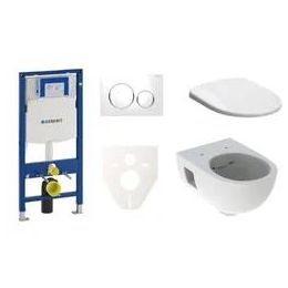 Geberit Selnova H&auml;nge-WC Set f&uuml;r Trockenbau / Vorwandinstallation SIKOGES3S4