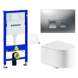 SAT H&auml;nge-WC Set f&uuml;r Trockenbau / Vorwandinstallation SIKOGESREX72D35