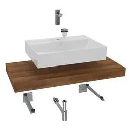 Grohe Dolce Badezimmer-Set mit Waschbecken 100x8x50 cm Eiche Charleston KSETDO14