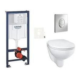 Grohe Bau Ceramic H&auml;nge-WC Set f&uuml;r Trockenbau / Vorwandinstallation SIKOGRSBAUSA