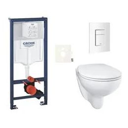 Grohe Bau Ceramic H&auml;nge-WC Set f&uuml;r Trockenbau / Vorwandinstallation SIKOGRSBAUSCSH0