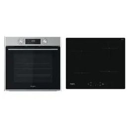 Whirlpool Backofen-Set OMK58CU1SX + Induktionskochfeld WSQ7360NE SETWH19
