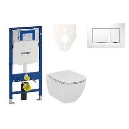 Ideal Standard Tesi H&auml;nge-WC Set f&uuml;r Trockenbau / Vorwandinstallation 111.300.00.5NE5
