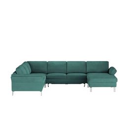 Max Schelling Wohnlandschaft Maximum türkis/petrol Maße (cm): B: 335 H: 86 T: 255.0 Sofas > Sofas nach Material > Stoffsofas » Sofa DE