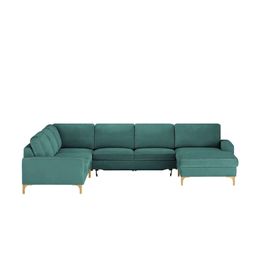 Max Schelling Wohnlandschaft Maximum türkis/petrol Maße (cm): B: 333 H: 86 T: 253.0 Sofas > Sofas nach Material > Stoffsofas » Sofa DE
