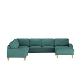 Max Schelling Wohnlandschaft Maximum türkis/petrol Maße (cm): B: 333 H: 86 T: 253.0 Sofas > Sofas nach Material > Stoffsofas » Sofa DE