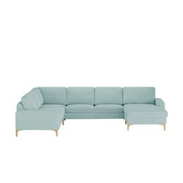 Max Schelling Wohnlandschaft Maximum türkis/petrol Maße (cm): B: 333 H: 86 T: 253.0 Sofas > Sofas nach Material > Stoffsofas » Sofa DE