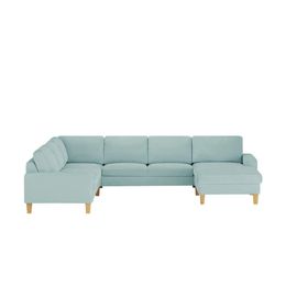 Max Schelling Wohnlandschaft Maximum türkis/petrol Maße (cm): B: 333 H: 86 T: 253.0 Sofas > Sofas nach Material > Stoffsofas » Sofa DE