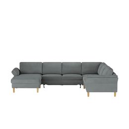 Max Schelling Wohnlandschaft Maximum grau Maße (cm): B: 335 H: 86 T: 255.0 Sofas > Sofas nach Material > Stoffsofas » Sofa DE