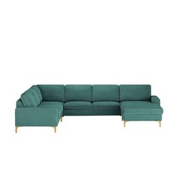 Max Schelling Wohnlandschaft Maximum türkis/petrol Maße (cm): B: 333 H: 86 T: 253.0 Sofas > Sofas nach Material > Stoffsofas » Sofa DE