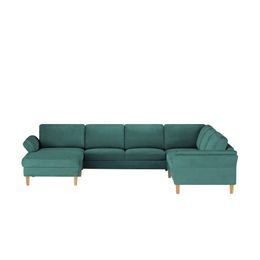 Max Schelling Wohnlandschaft Maximum türkis/petrol Maße (cm): B: 335 H: 86 T: 255.0 Sofas > Sofas nach Material > Stoffsofas » Sofa DE