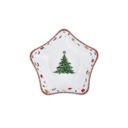 Peill & Putzler Peill+Putzler Sternenschale Weihnachtsgeschirr Santa weiß Porzellan Maße (cm): H: 5 Ø: 18.5 » Möbel Kraft