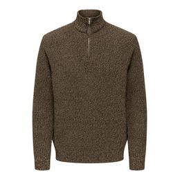 Only & Sons Only & Sons Pullover 'ONSJoin' Herren Gr&ouml;&szlig;e XS braunmeliert