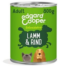 Edgard & Cooper Nassfutter Hund, Adult, Lamm und Rind 6x800 g