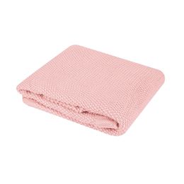 Kikka boo Babydecke Dream Big gestrickt,100% Baumwolle 100 x 75 cm Kuscheldecke rosa
