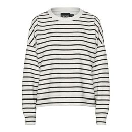 Pieces Sweatshirt 'Chilli' Damen Gr&ouml;&szlig;e M schwarz / offwhite