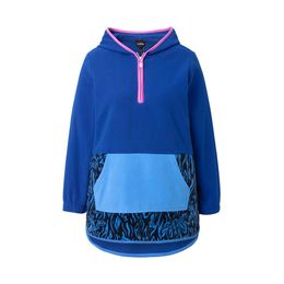 Ulla Popken Sweatshirt Damen Gr&ouml;&szlig;e L/XL blau / blue denim / hellpink / schwarz