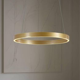 LUCANDE LED-Hängeleuchte Yonam, Ø 60 cm, 1-flg., gold, CCT