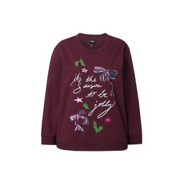 Ulla Popken Sweatshirt female Purple size 54-56