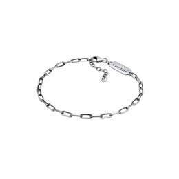 Kuzzoi Armband Basic Armband, Gliederarmband Herren Gr&ouml;&szlig;e 19 silber