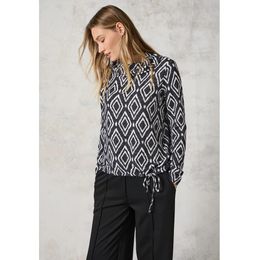 Cecil Pullover in Anthrazit/ Weiß - 62% | Größe S | Damen-pullover-cardigans