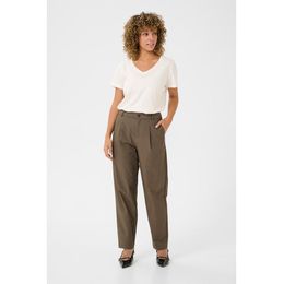 Kaffe Hose in Khaki - 64% | Größe 46 | Damenhosen