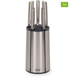 Joseph Joseph JosephJoseph 5tlg. Messerblock-Set in Silber - (H)35 cm - 30% | Kuechenhelfer